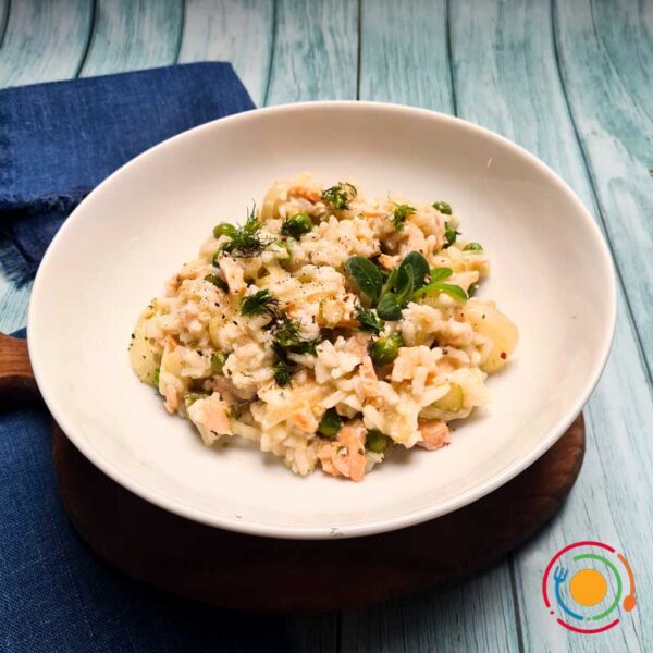 Rizotas su lašiša ir pankoliu - Kitchenfantasies